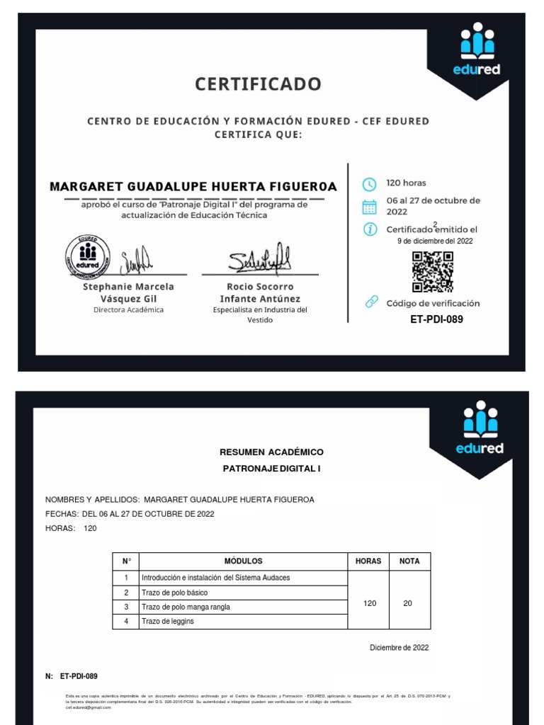 Margaret Guadalupe Huerta Figueroa: ET-PDI-089 | PDF