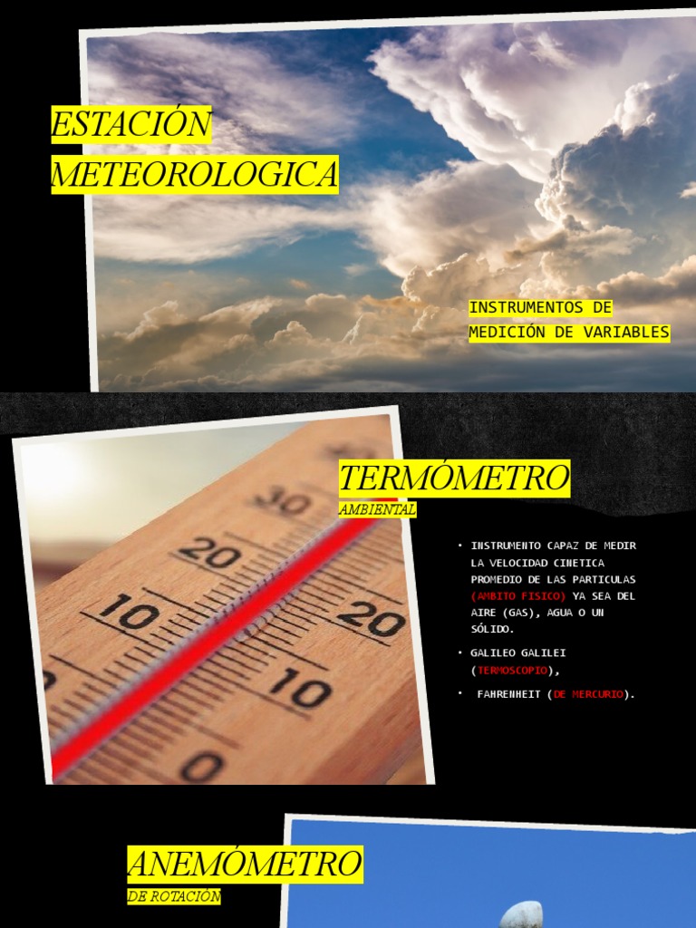 Instrumentos de Medición Meteorológica | PDF | Ciencia y matemáticas