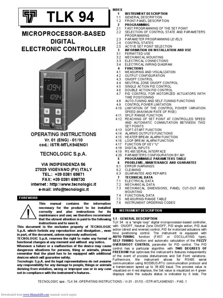 TLK 94 | PDF | Parameter (Computer Programming) | Electricity