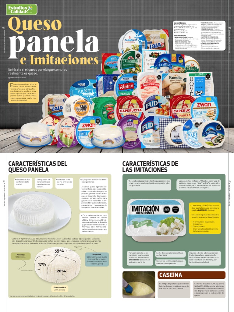 Estudio de Calidad Queso Panela e Imitaciones | PDF | Leche | Queso
