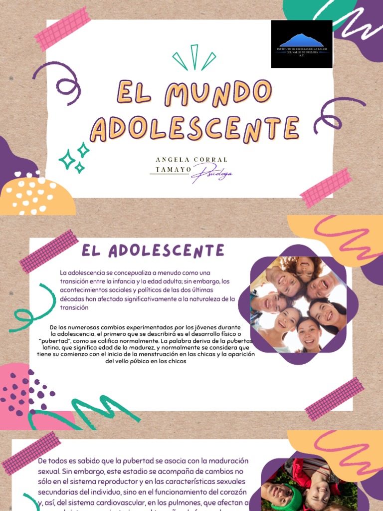 El Mundo Adolescente | PDF | Adolescencia | Pubertad