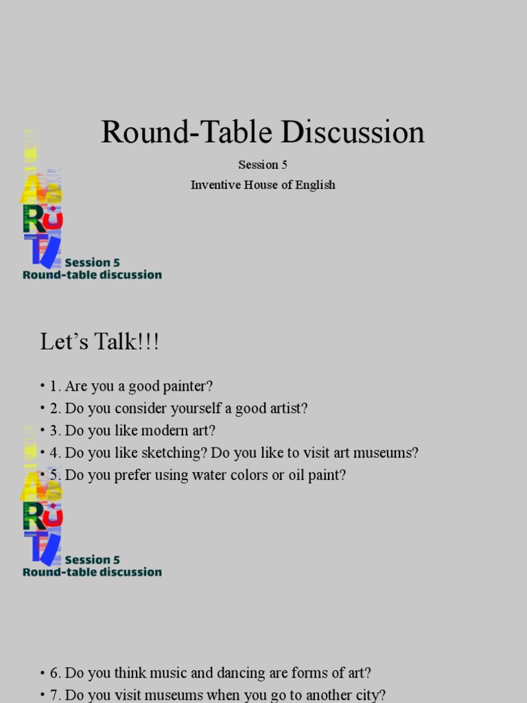 Round-Table Discussions - Session 5 | PDF