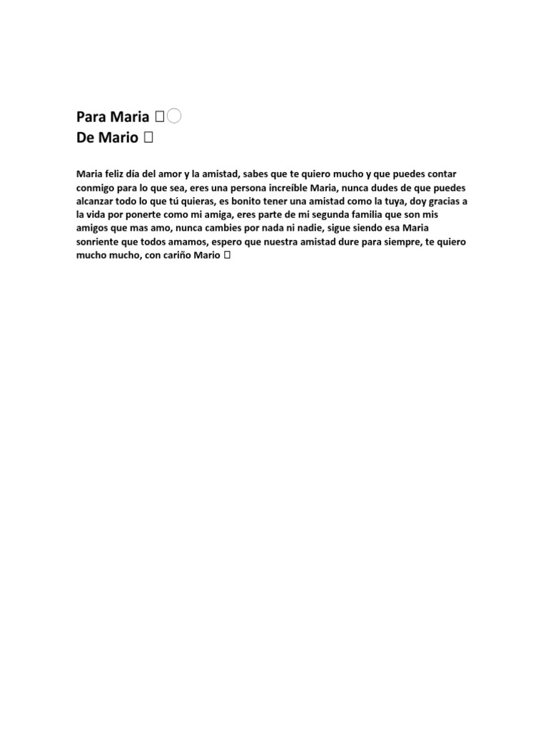Carta Maria | PDF