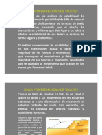 Tipos y Causas de Fallas en Taludes, Estabilidad de Taludes | PDF ...