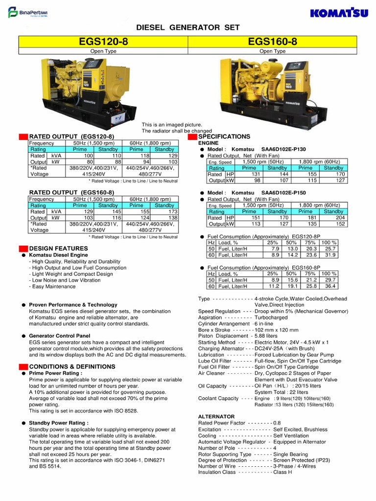 Komatsu Genset PDF | PDF