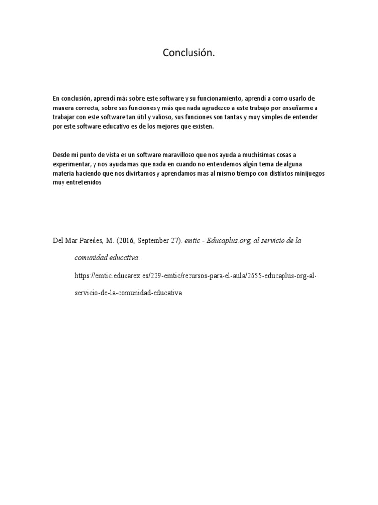 Conclusión | PDF | Ciencias sociales | Informática