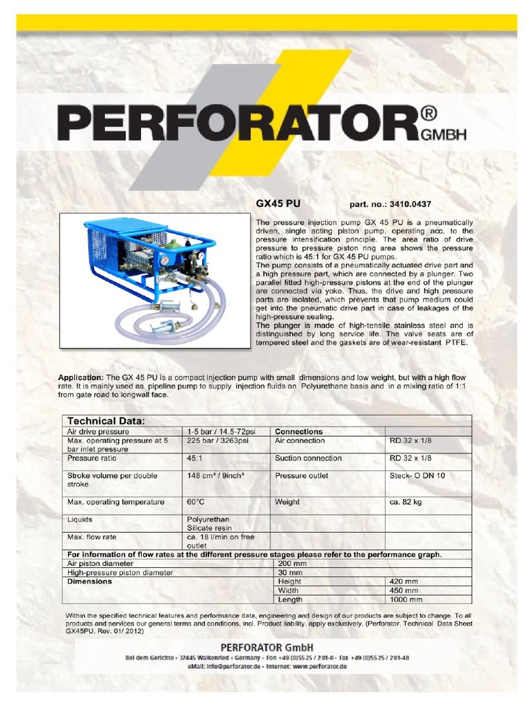 Perforator GX45 Pu TDS | PDF