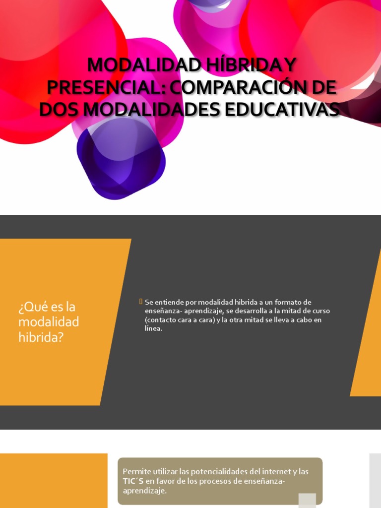Modalidad Híbrida y Presencial | PDF | Ciencias sociales | Arte