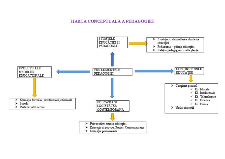 Harta Conceptuala A Pedagogiei | PDF