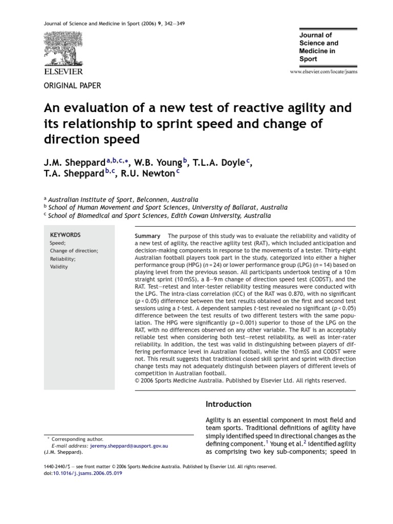 2006-Sheppard-An Evaluation of A New Test of Reactive Agility and Its ...