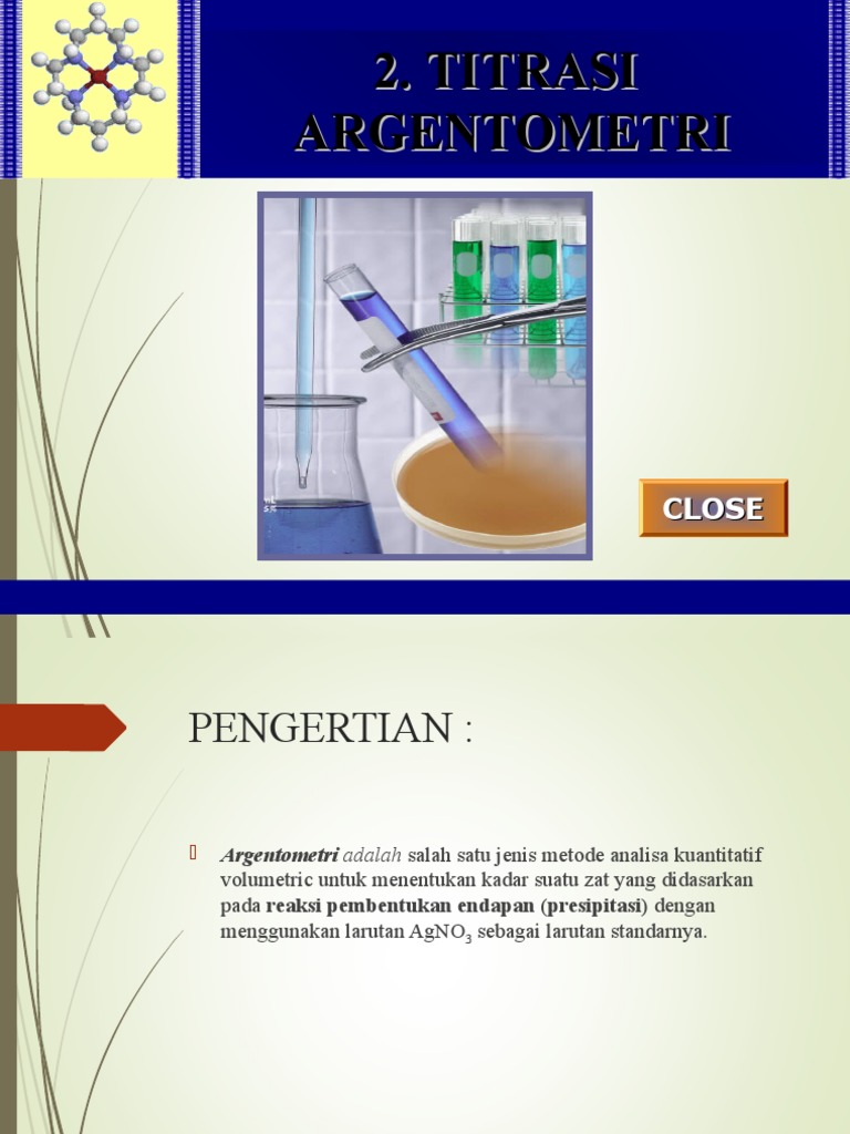 Materi Titrasi Argentometri | PDF