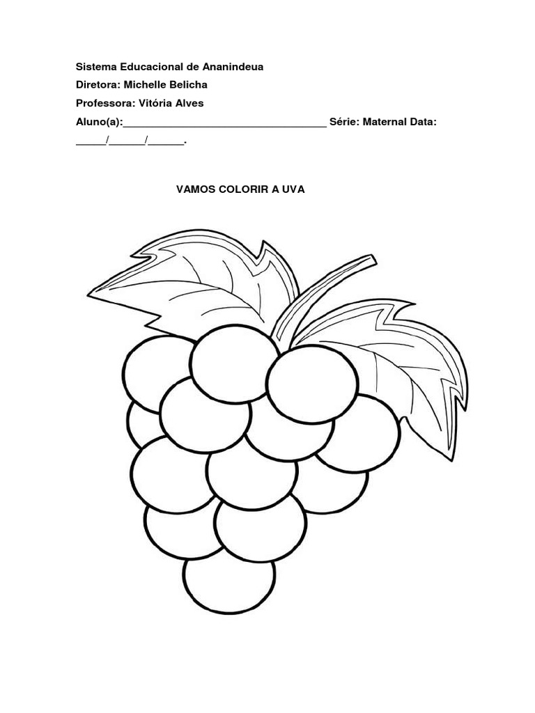 Colorir A Uva | PDF
