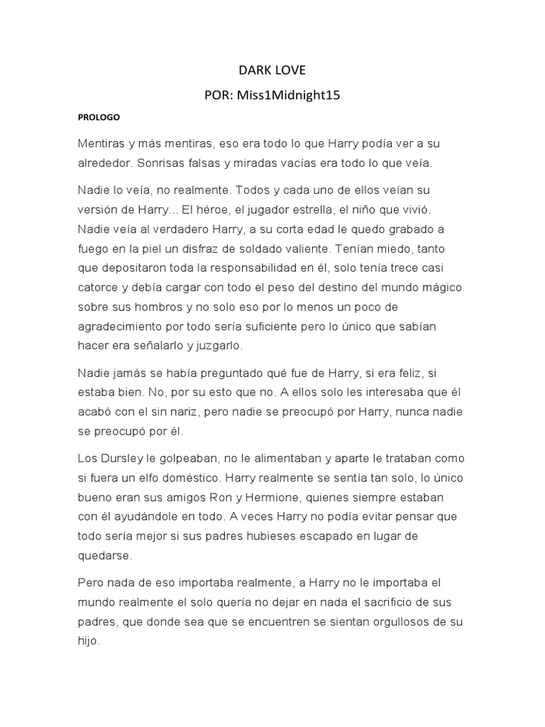 Dark Love | PDF | Harry Potter | Novelas de fantasía contemporánea