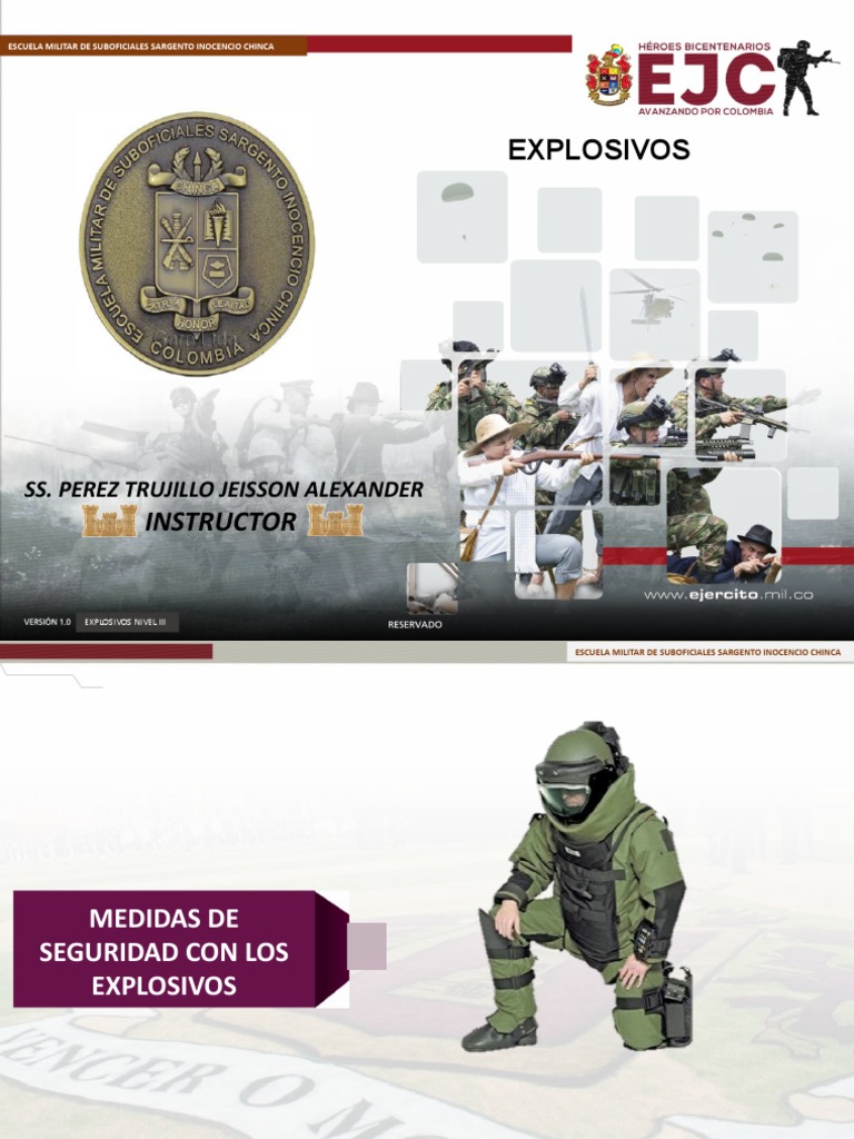 Medidas de Seguridad Con Los Explosivos | PDF | Sargento | Transporte