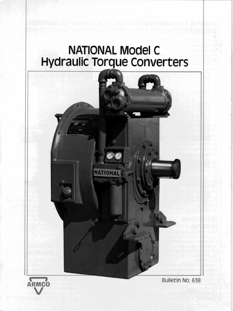 National Torque Converter Data Sheet | PDF