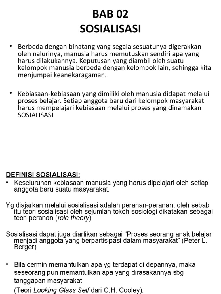 BAB 02 Sosialisasi | PDF