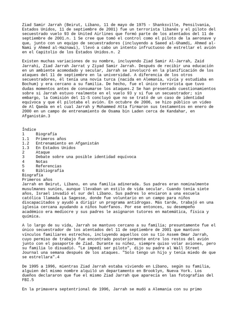 Ziad Samir Jarrah (Beirut, Líbano | PDF | Accidentes de avión e ...
