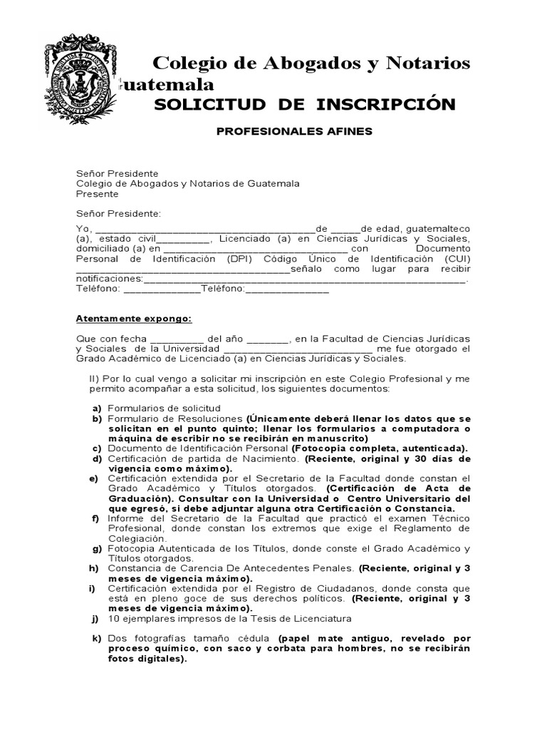Formularios Profesionales Afínes Ultimo | PDF | Guatemala | Gobierno