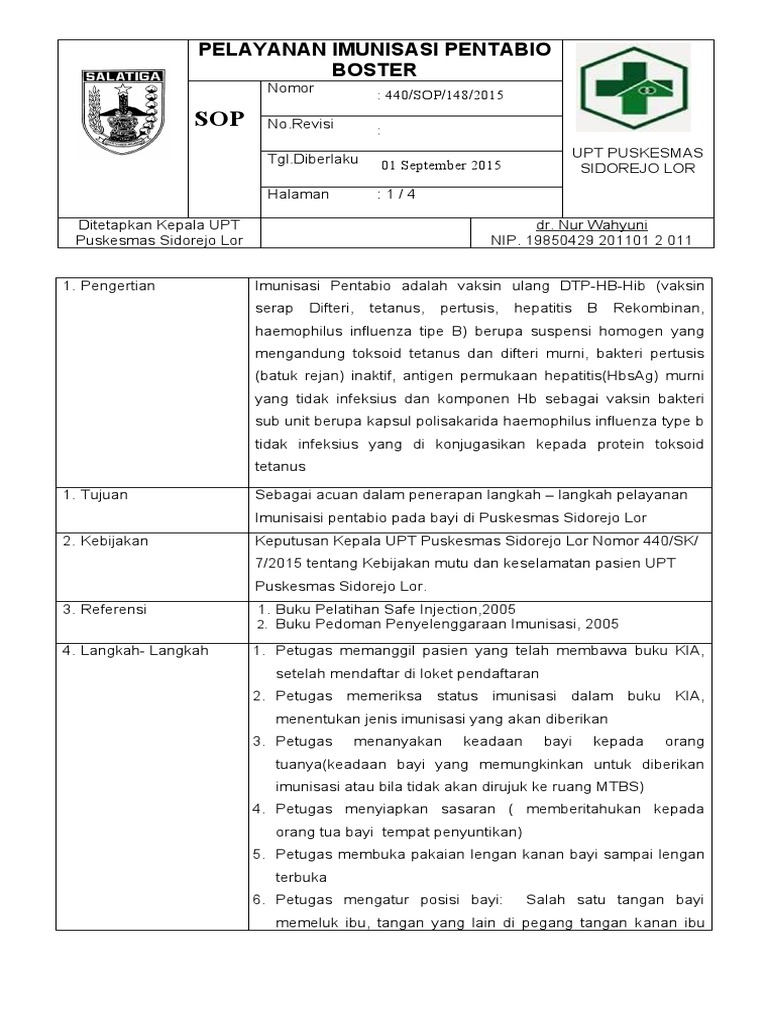 Sop Pentabio Boster | PDF