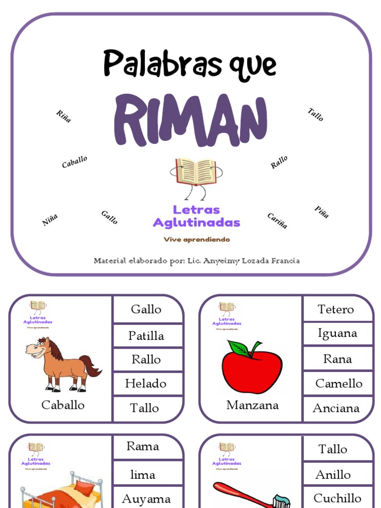 Palabras Que Riman | PDF