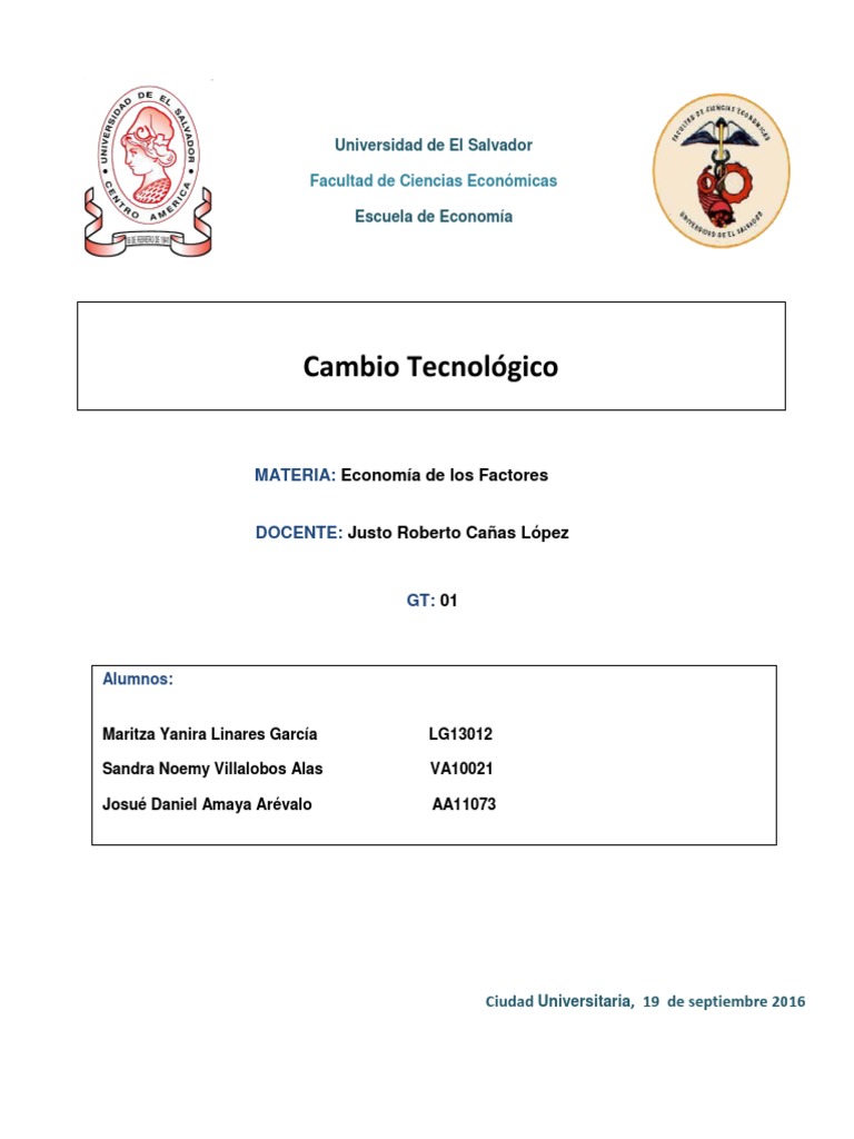 Cambios-Tecnologicos-El Salvador PDF | PDF | Innovación | Desarrollo ...