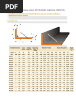 L Profile, Steel Equal Angles Sections Sizes, Dimensions, Properties, Specifications | PDF ...