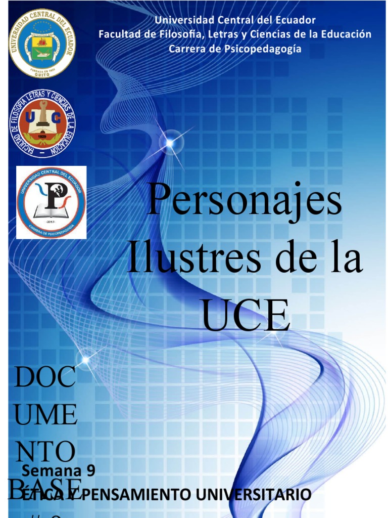 Personajes Ilustres de La Uce | PDF