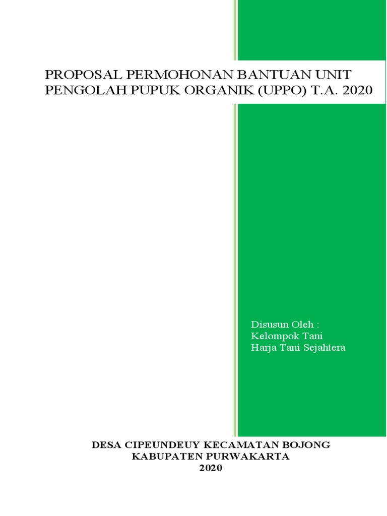 Contoh Proposal UPPO | PDF