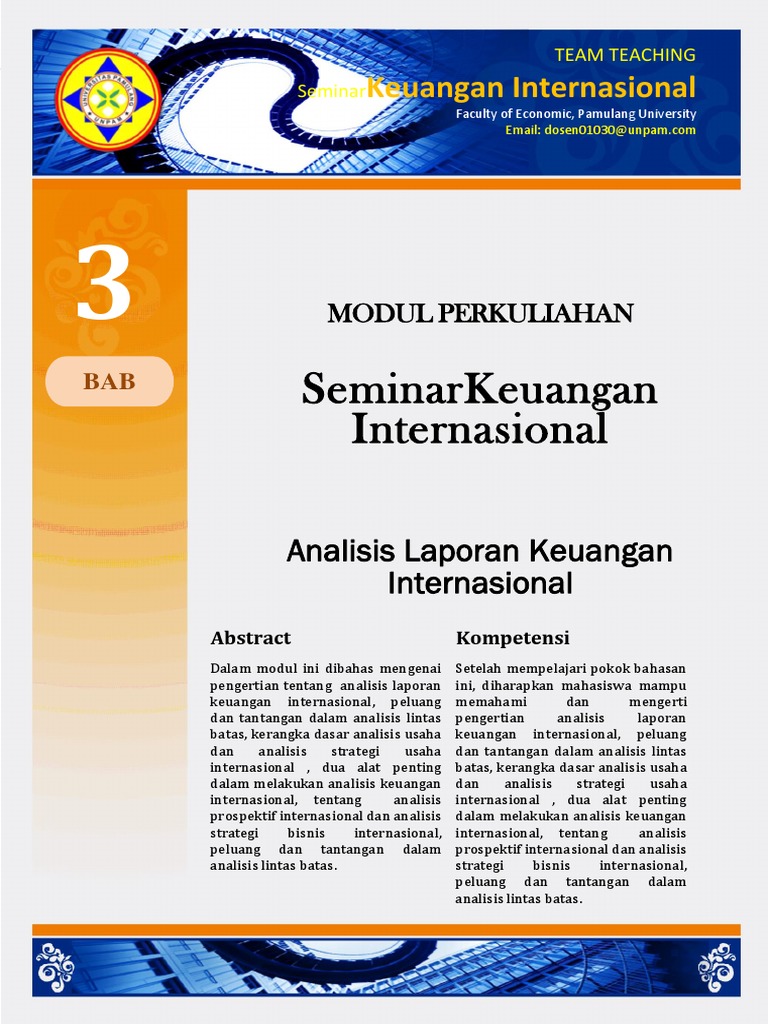 Pertemuan Ke-3 - Analisis Laporan Keuangan Internasional | PDF