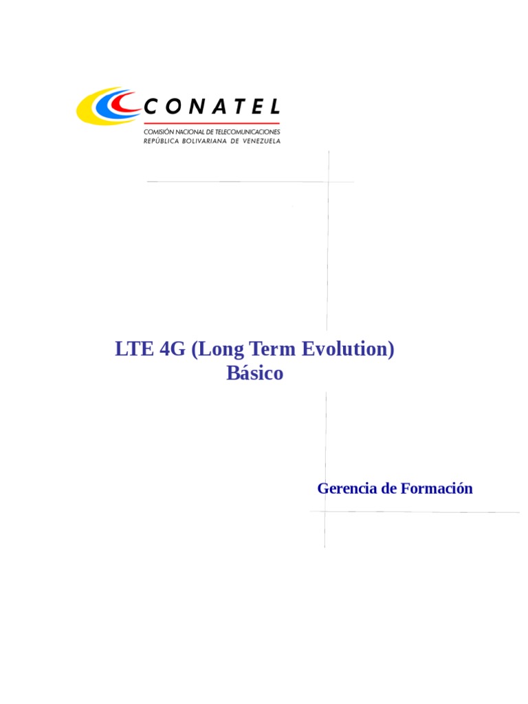 LTE 4G (Long Term Evolution) Básico: Gerencia de Formación | PDF | Lte (Telecomunicaciones) | 4 G