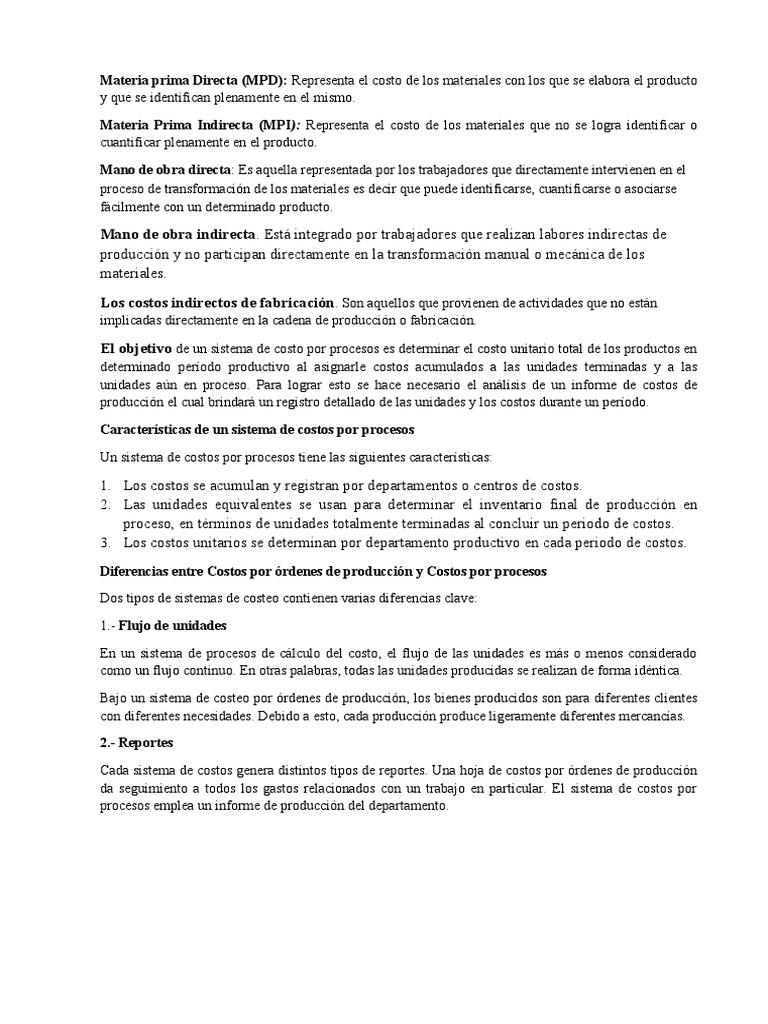 Materia prima Directa | PDF | Importar | Materia prima