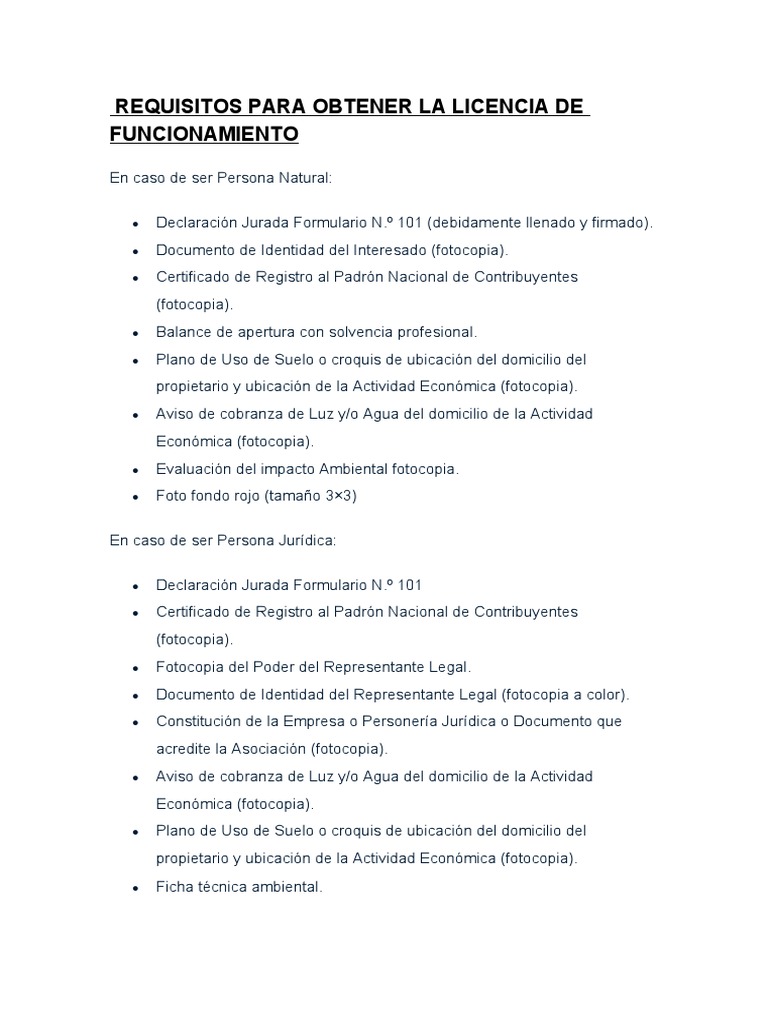 Guía de Requisitos Legales Empresariales | PDF | Cooperativa