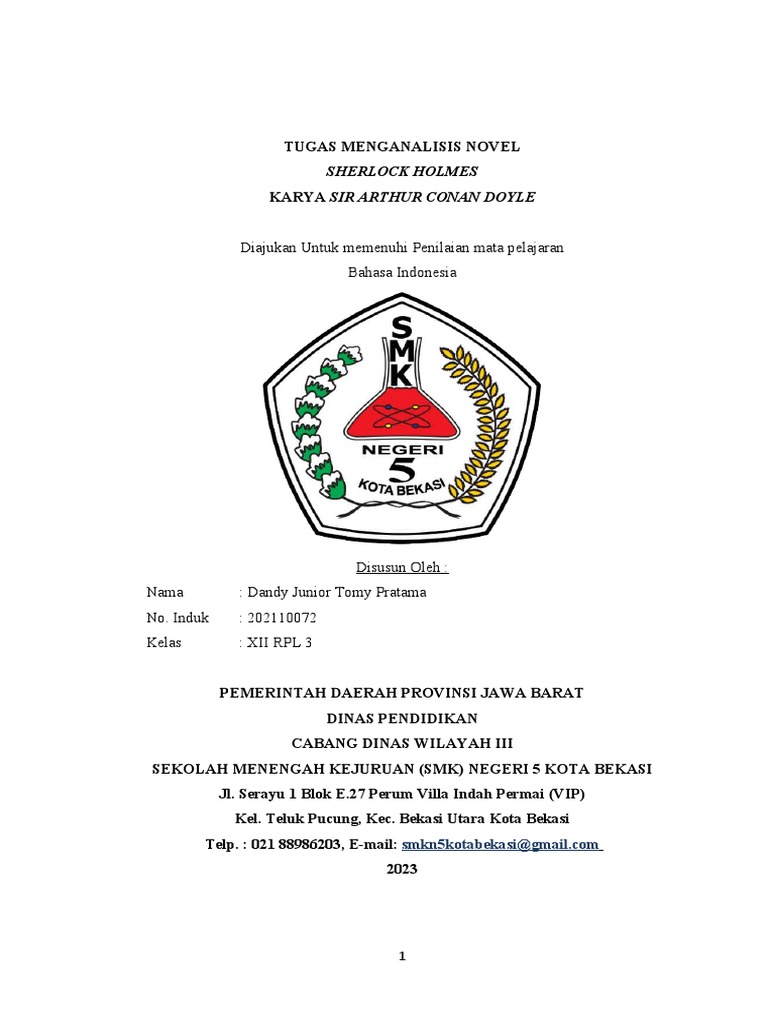 Analisis Novel - Dandy - XII RPL 3 | PDF | Dewasa Muda | Fiksi Umum