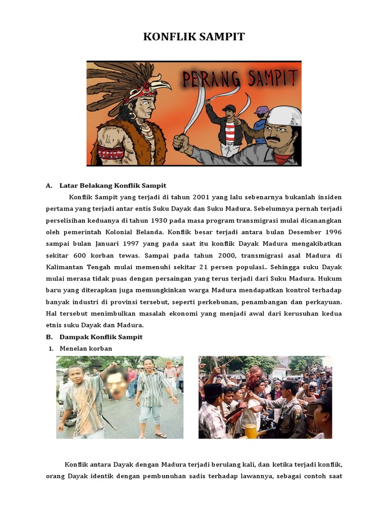 Konflik Sampit 9.2 | PDF