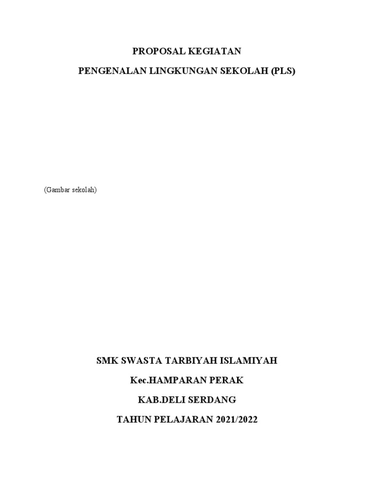 Proposal PLS 2021 | PDF