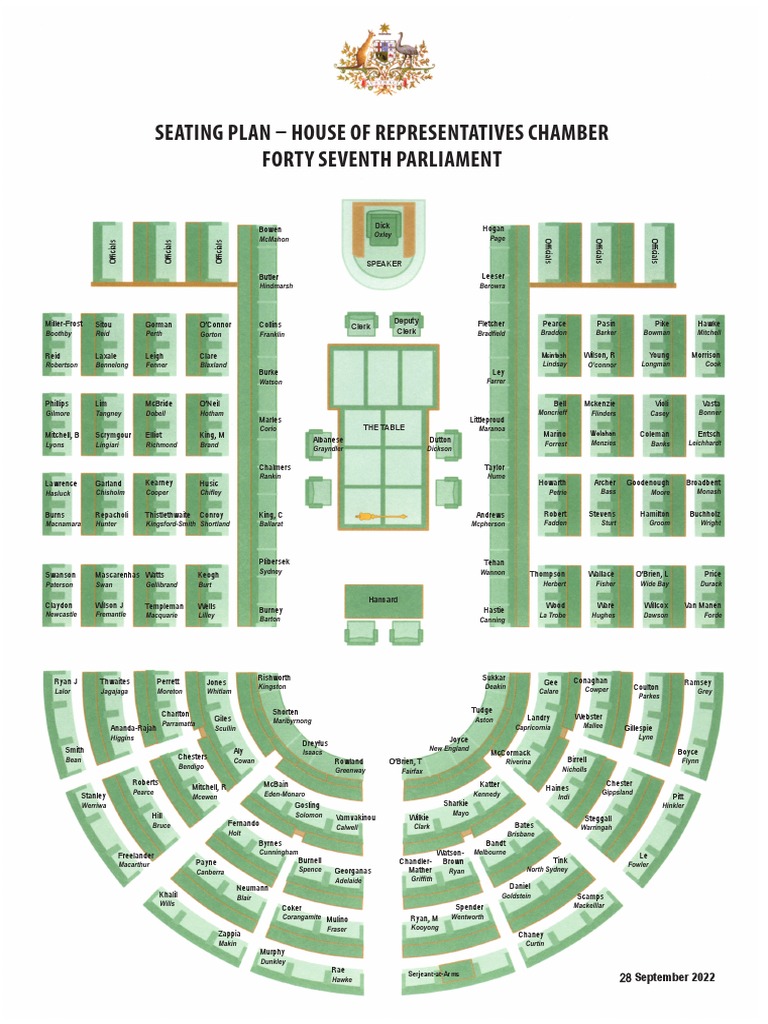 Seating Plan A4 | PDF | Australian Labor Party | Government Related ...