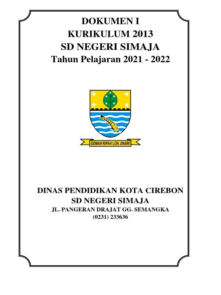 KURIKULUM SD SIMAJA | PDF