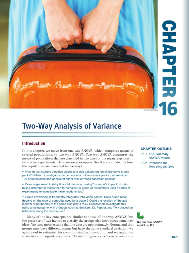 Anova Two Way Pdf Analysis Of Variance Errors And Residuals 5905