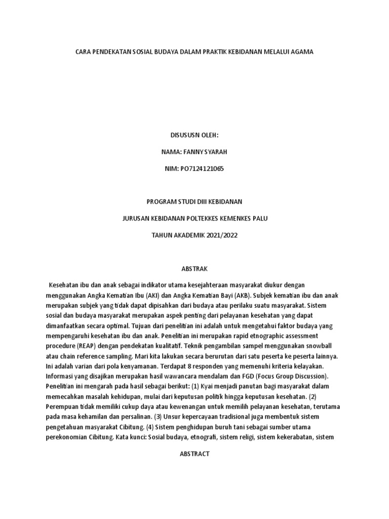 Fanny Syarah - B - Uas Isbd | PDF