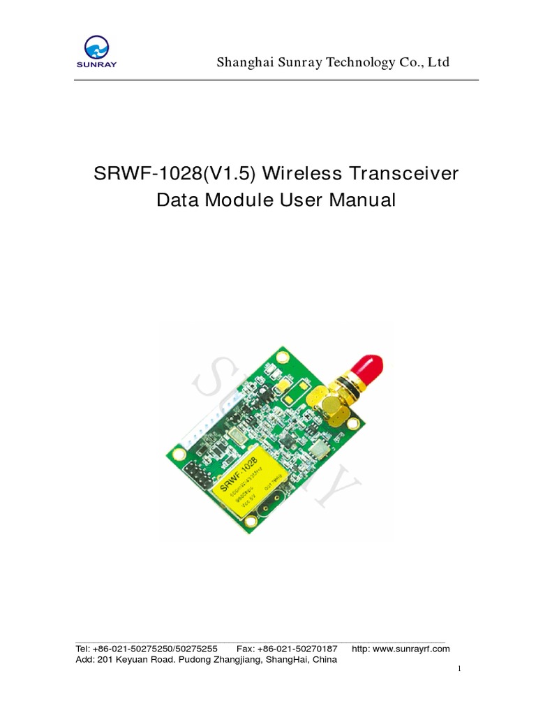 SRWF-1028 User Manual | PDF | Wireless | Electrical Engineering