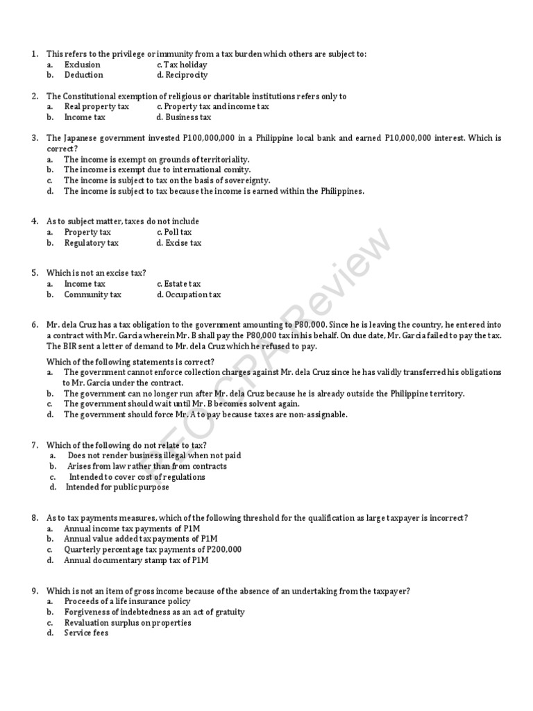 TAX 1st Monthly-Assessment | PDF | Taxes | Taxpayer