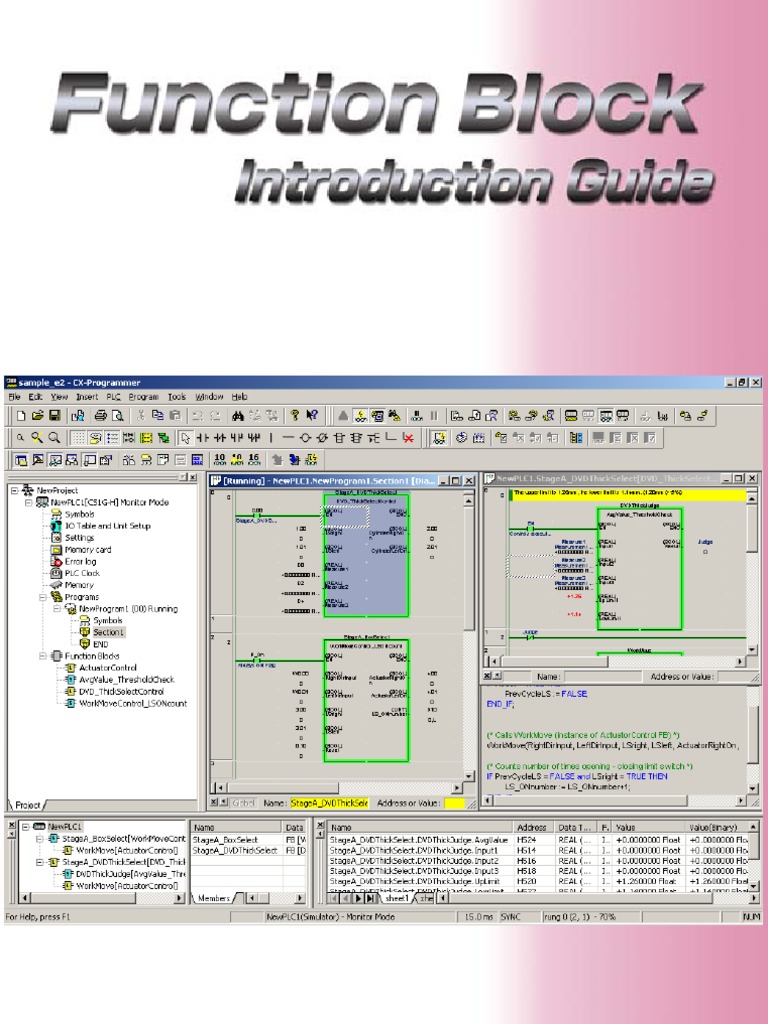 Function Block Introduction Guide R133-E1-01 | PDF | Programmable Logic Controller | Window ...