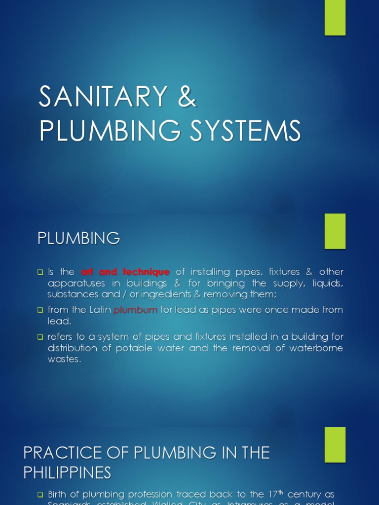Introduction PDF | PDF | Plumbing | Sanitation