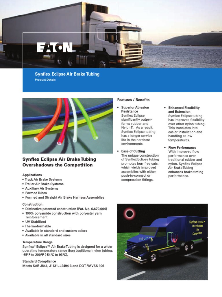 Eaton Synflex Eclipse Air Brake Tubing Product Details en Us | PDF ...