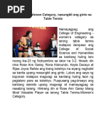 Sports Writing FIlipino Volleyball Boys | PDF