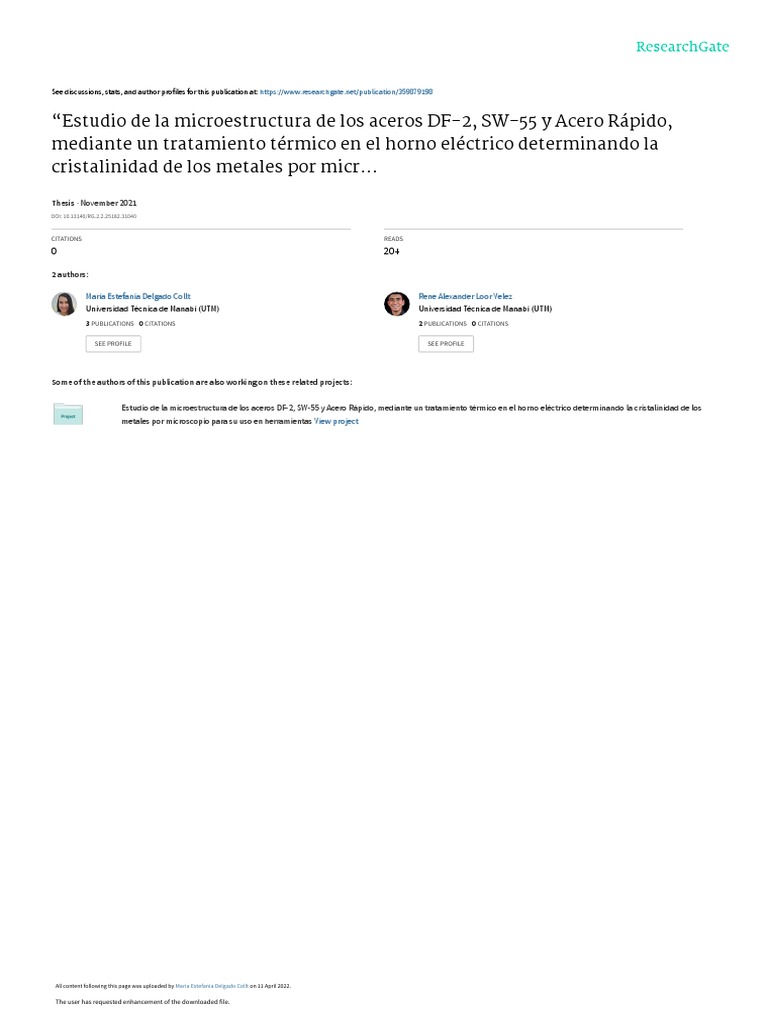 EstudiodelamicroestructuradelosacerosDF 2SW ...