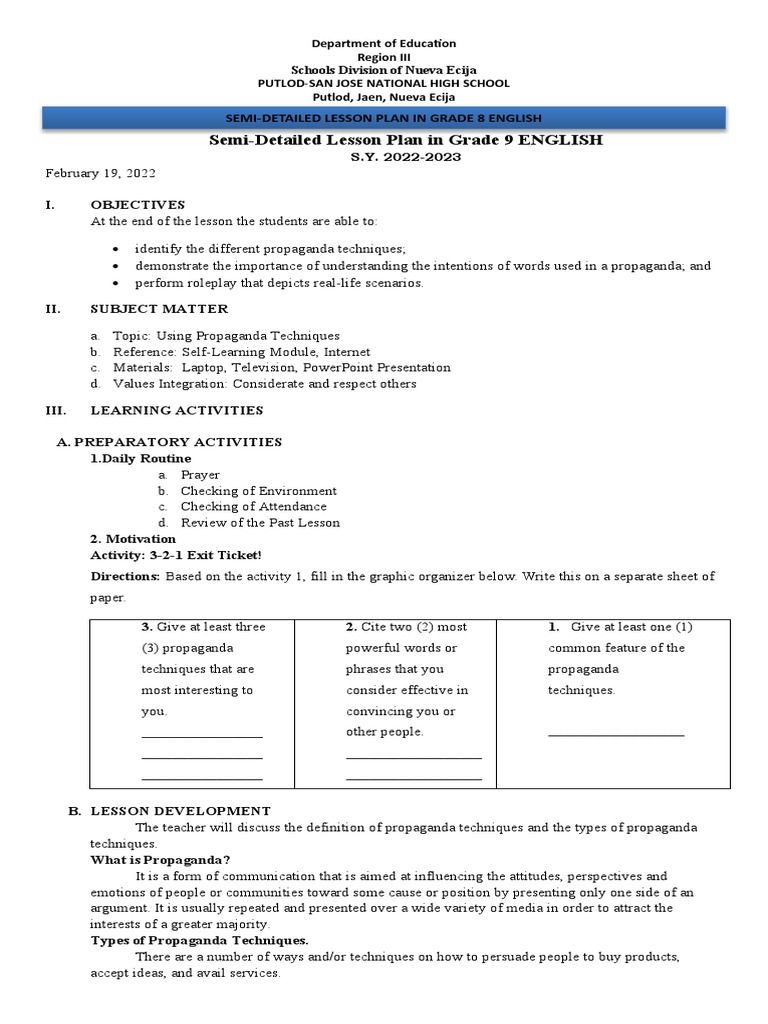 Using Propaganda Techniques | PDF | Propaganda | Advertising