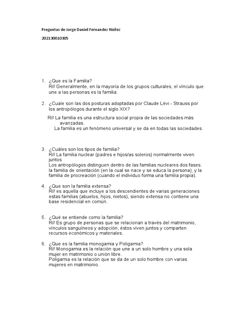 Preguntas de Jorge Daniel Fernandez Nuñez | PDF