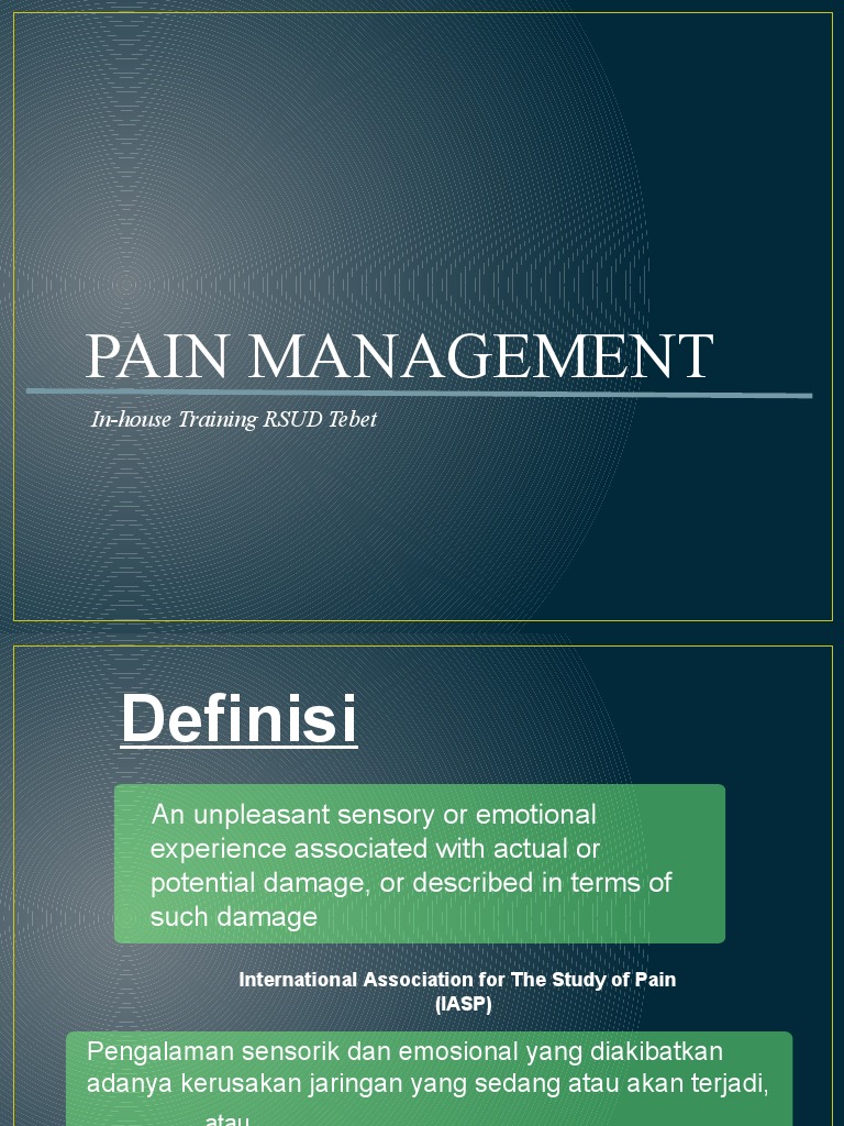 PAIN MANAGEMENT 2022 - Edited | PDF | Pengembangan Diri