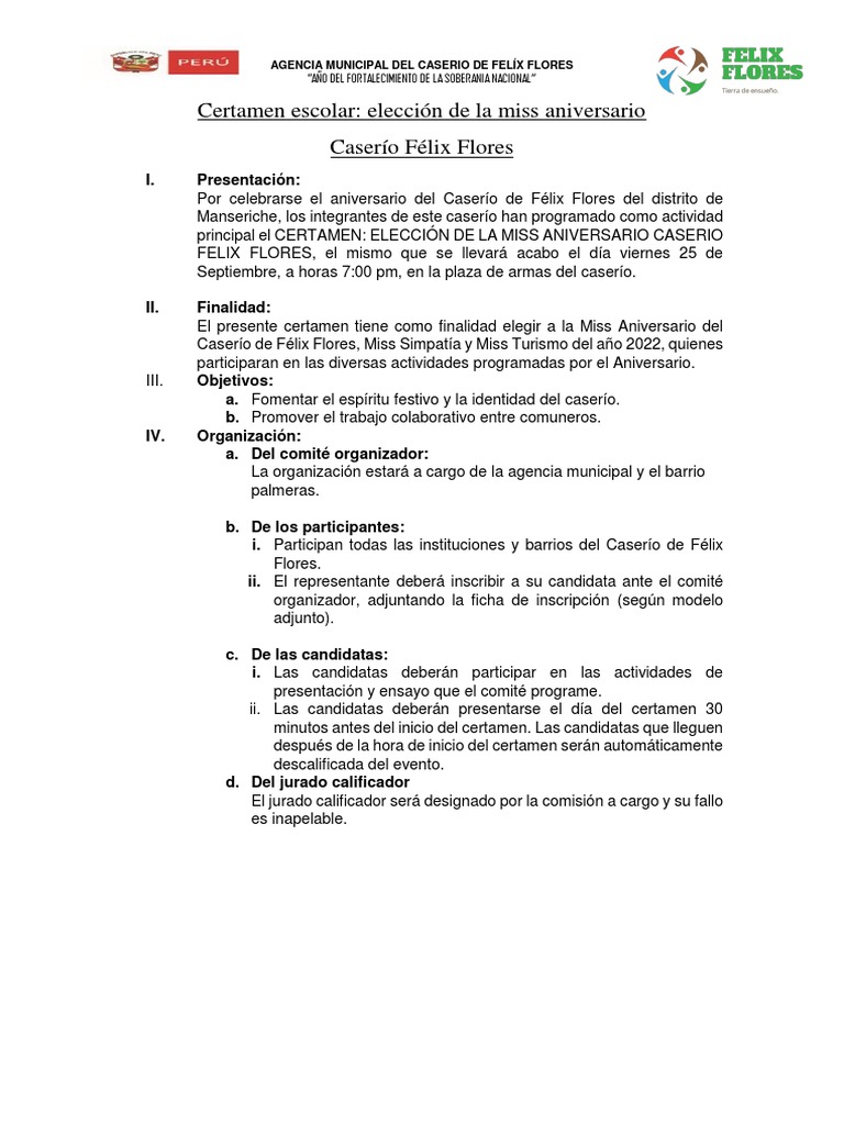 Bases Certamen | PDF